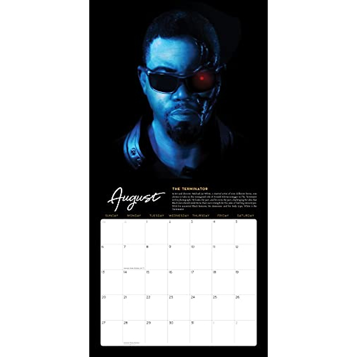 2023 Black Hollywood Wall Calendar: 12 Months of Iconic Movie Moments Reimagined with Black Stars (Photography Art Gift)