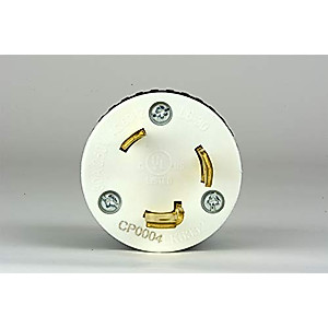 TEMCo Industrial NEMA Replacement Plug UL Listed L6-30 Male, Female, Pair for Generator, RV, Camper, Welder