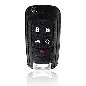 Key Fob Keyless Entry Remote Flip Car for Chevy Cruze Camaro Equinox Impala Malibu Sonic,Compatible with Buick Lacrosse Regal Verano Encore Allure/GMC Terrain (OHT01060512)