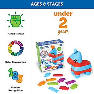Learning Resources Pia The Fill & Spill Piñata - 11 Pieces, Age 18 Months Top Toddler Toys, Preschool, Fine Motor Skills, Educational Toys