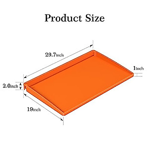 28" Griddle Mat Silicone For Blackstone, Top Choice For Blackstone Griddle Accessories,Food Grade Silicone Grill Mat,Silicone Griddle Cover Perfect Cover Grill From Damage,Insects, Rust,（Orange）