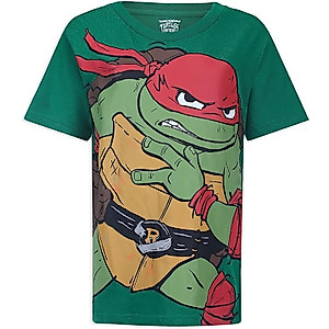 Nickelodeon Teenage Mutant Ninja Turtles Boys 4 Pack Short Sleeve T-Shirts for Big Kids