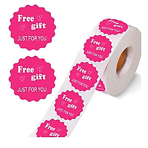 YOUOK Mail Just for You Stickers,1.5 Inch Round Pink Customer Appreciation Thank You Sticker Labels for Small Businesses,Mailing Envelopes,Small Shop,Packaging(500PcsRoll)