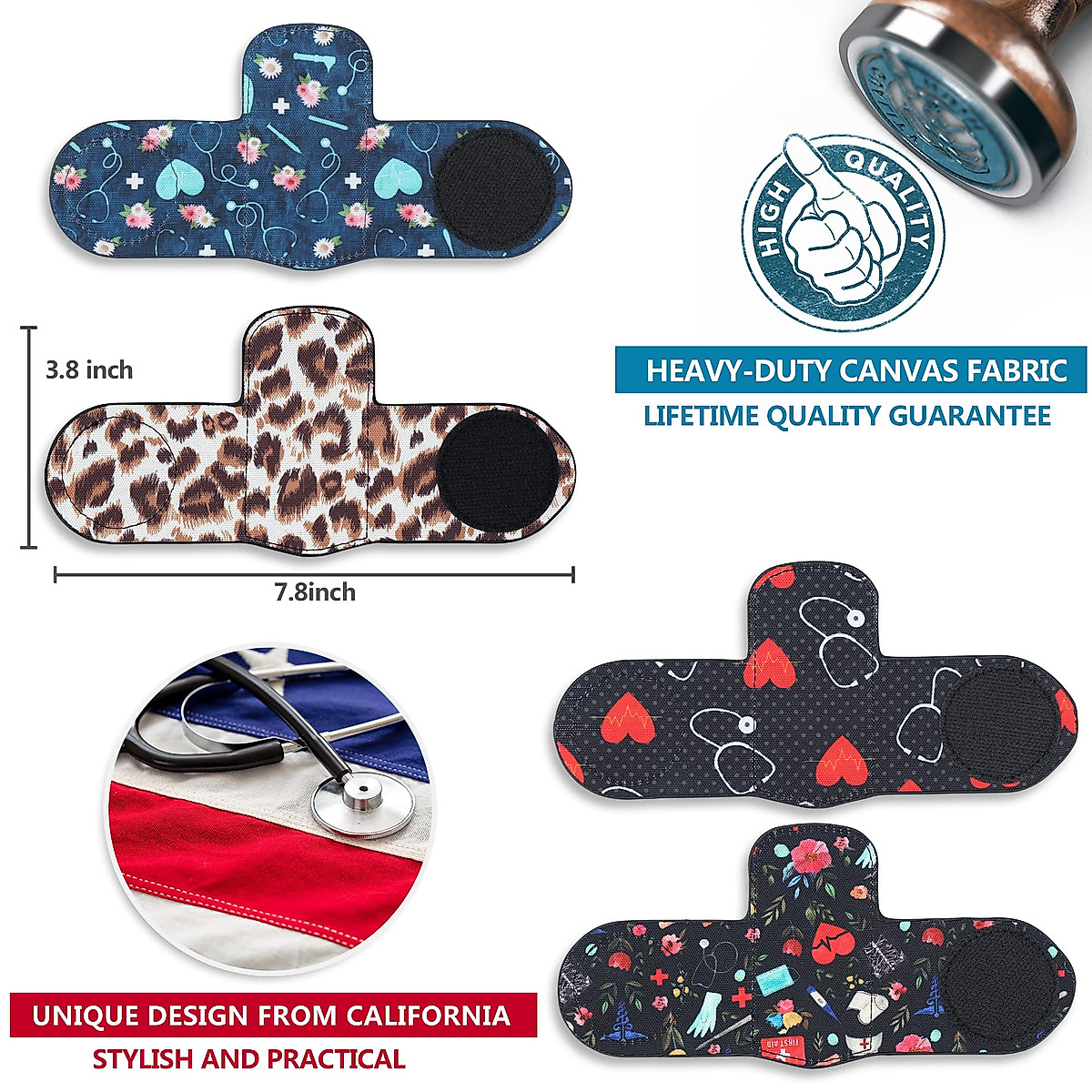 ABAMERICA Stethoscope Holder Clip Stethoscope Holders Stethoscope Clip On Waist Belt No More Neck Carrying, Loss, Misplacement