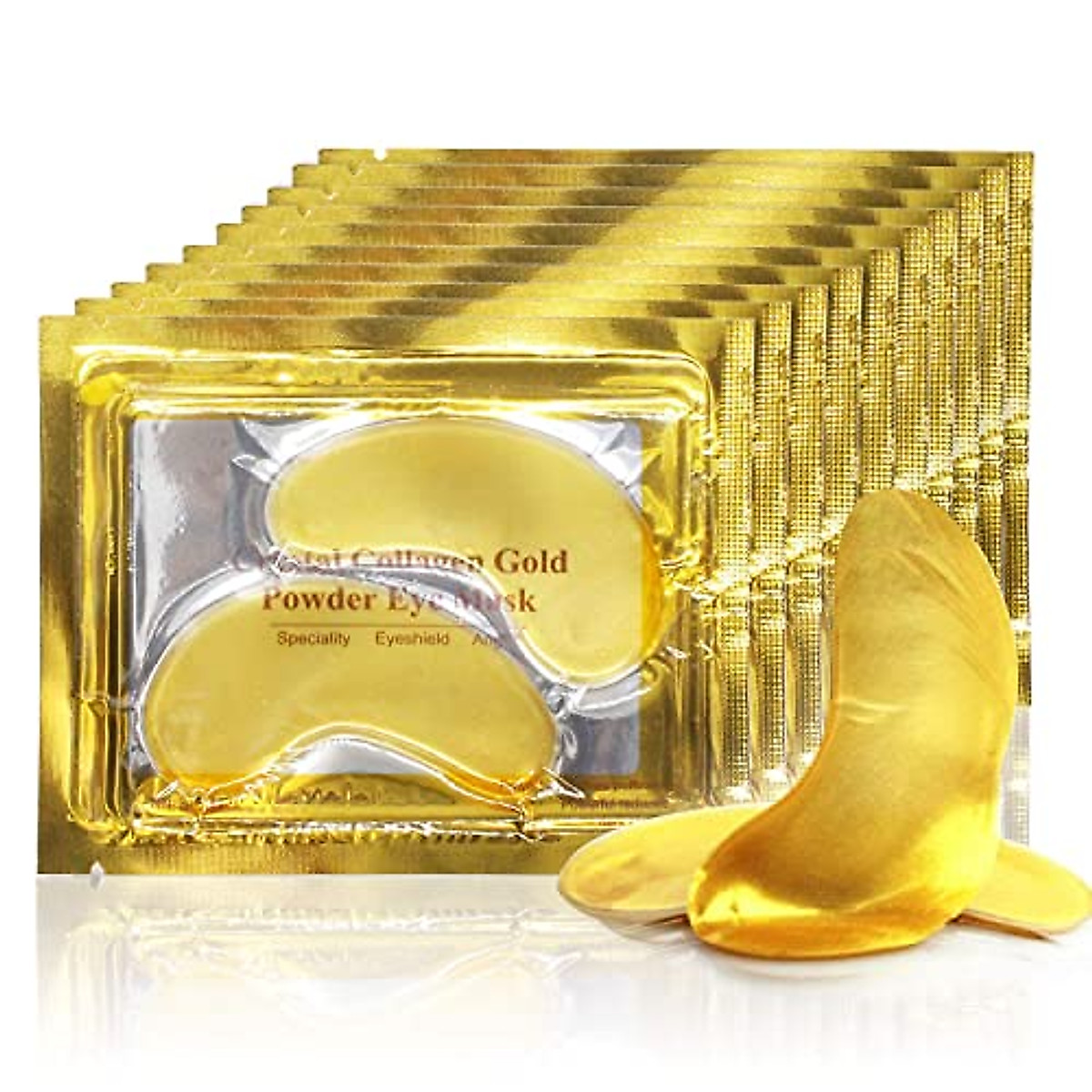 cgify 25 Pairs Under Eye Patches, 24K Gold Eye Mask, Under Eye Pads for Puffy Eyes, Dark Circles, Eye Bags and Wrinkles, Collagen Under Eye Masks for Women Men