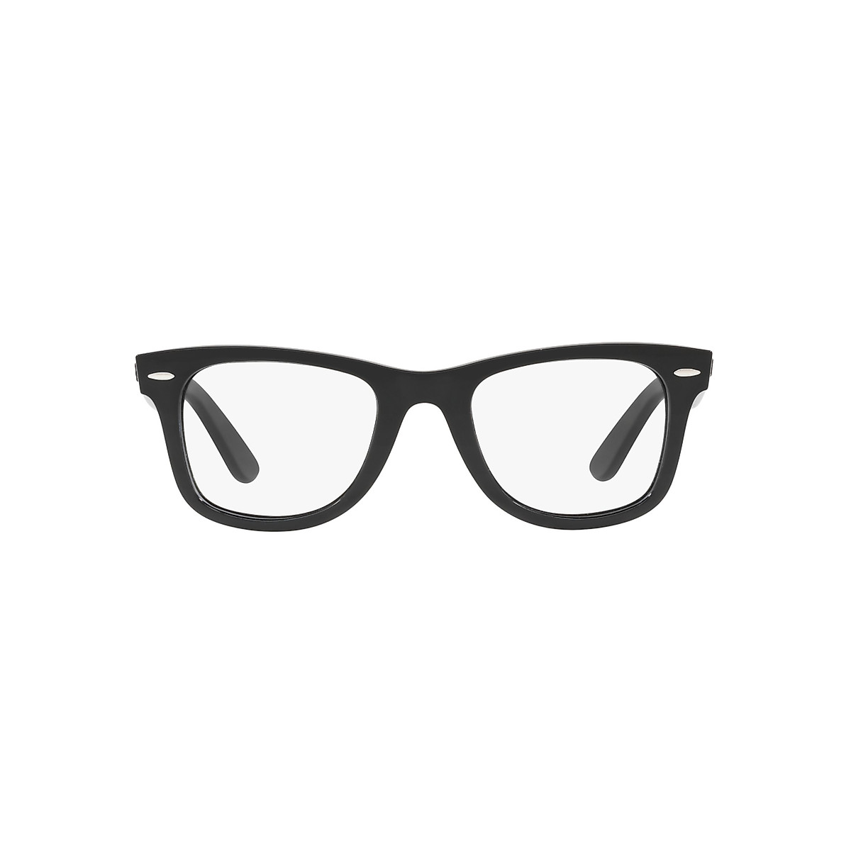 Ray-Ban RX4340V Wayfarer Ease Square Prescription Eyeglass Frames, Black/Demo Lens, 50 mm