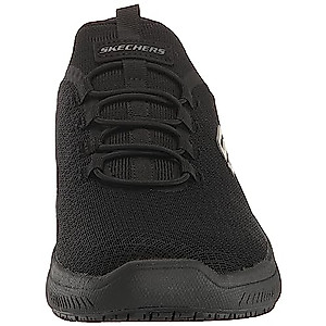 Skechers Men's Hands Free Slip-Ins Summits SR Colsin Food Service Shoe, BBK, 9.5 Wide