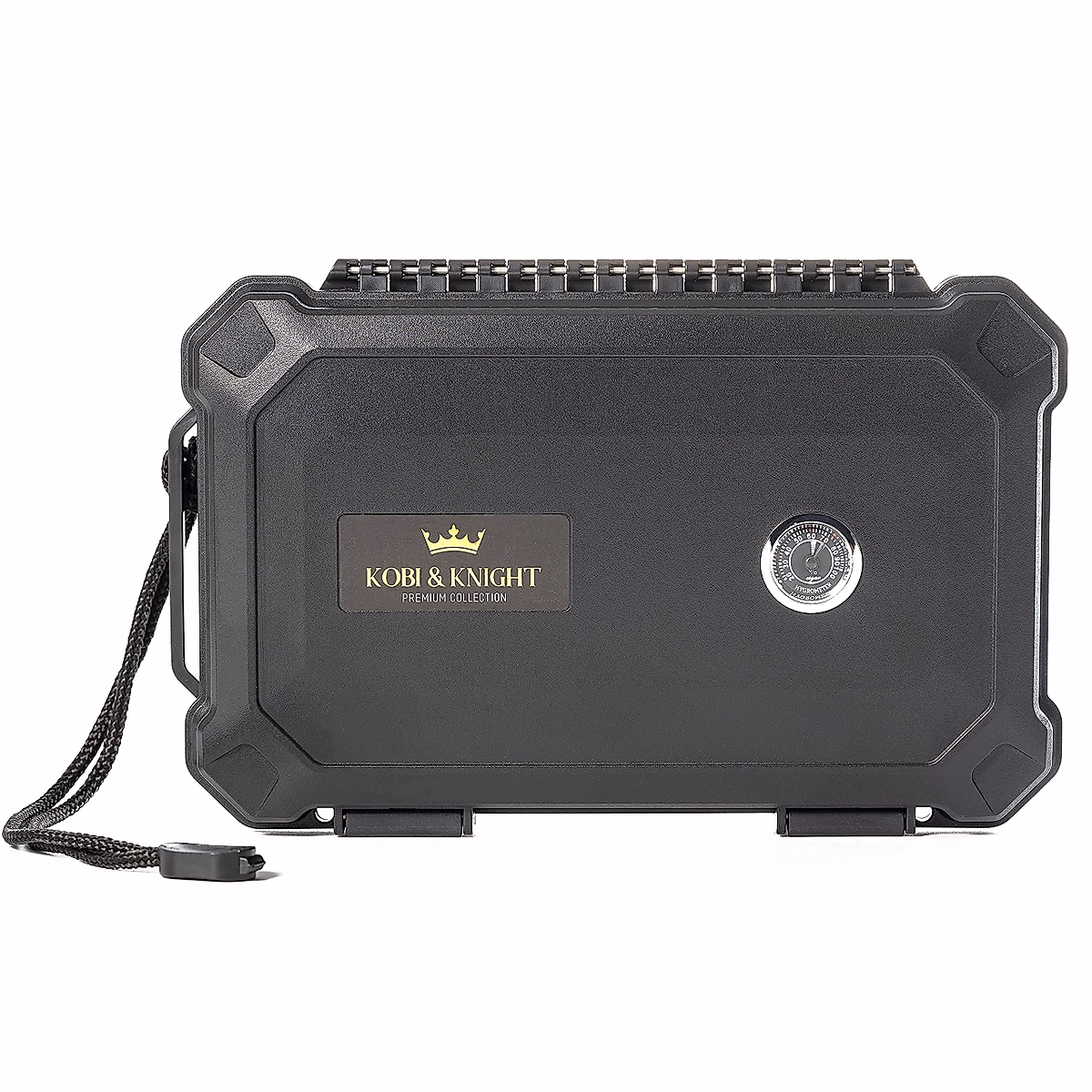 Kobi & Knight Travel Cigar Case Humidor - Case for 6 x 8-Inch Cigars -Waterproof Dustproof Portable Cigar - Shockproof Humidor Kit - Cigar Aficionados Accessories - Cigars Gift Set for Men