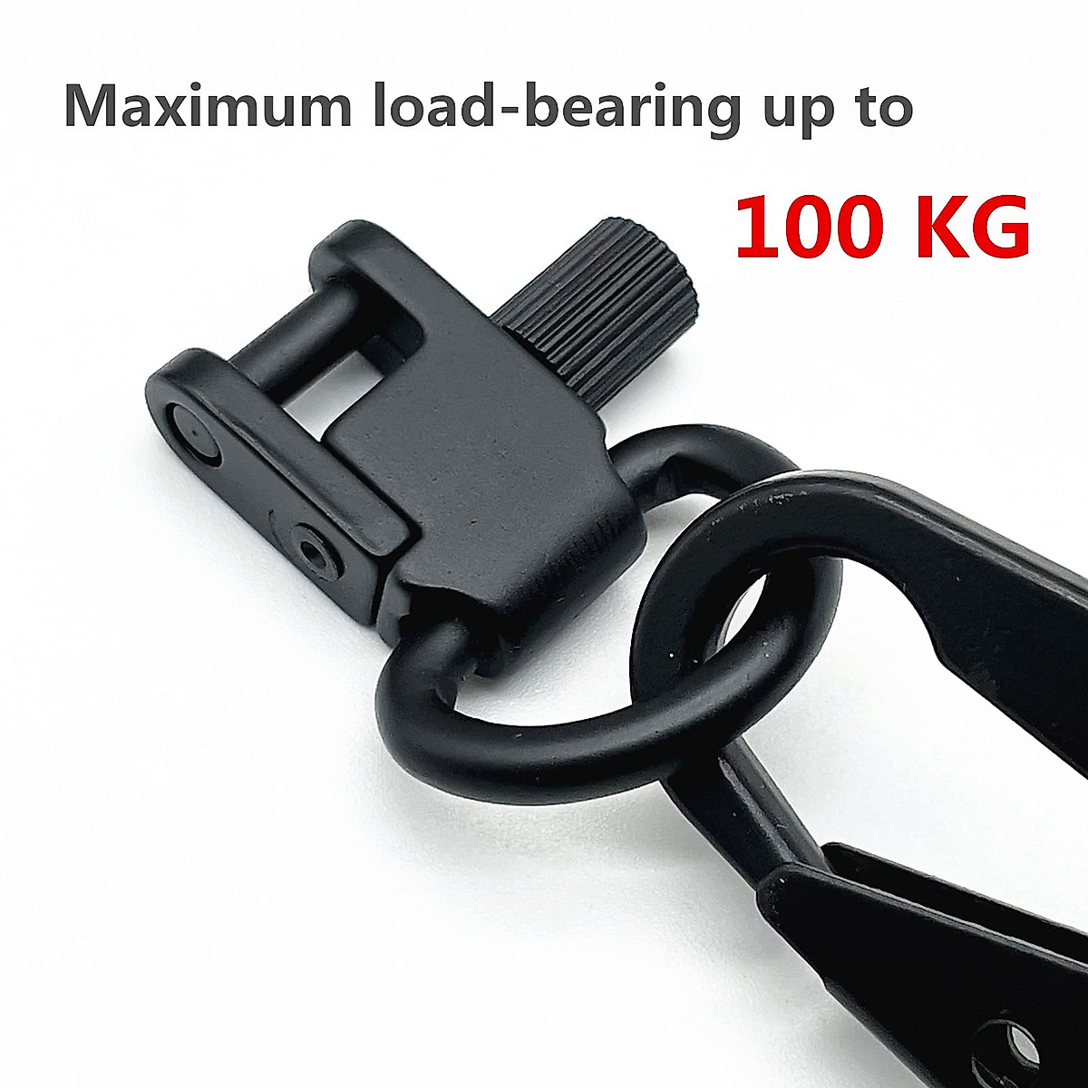 AOOK Sling Swivels Mounts for Rifle and Shotgun, Heavy Duty Sling Attachments Clips, Black- Occult (Black)