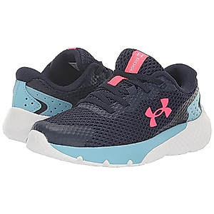 Under Armour Girls' Rogue 3 Alternate Closure, (404) Midnight Navy/Blizzard/Pink Shock, 13, US