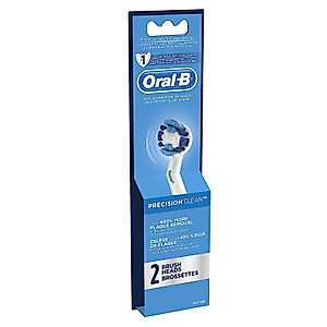 Oral-B Precision Clean Replacement Brush Heads for an Oral-B Electric Toothbrush, Pack of 2