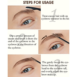 Waterproof Tinted Brow Gel-Long Lasting Smudgeproof Liquid Eyebrow Makeup,Eyebrow Mascara Tinted Brow Glue,Eye Brow Filler,Volumizing Enhance Brow Mascara,With Brow Razor Brush,Gift for Women-Blonde