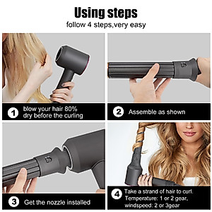 For Dyson Airwrap Supersonic HS05 HS01 Hair Dryer 2In1 Multi-Styler Hair 1.6inch Styler Long Hair Barrels Adapters Automatic Curling Barrels