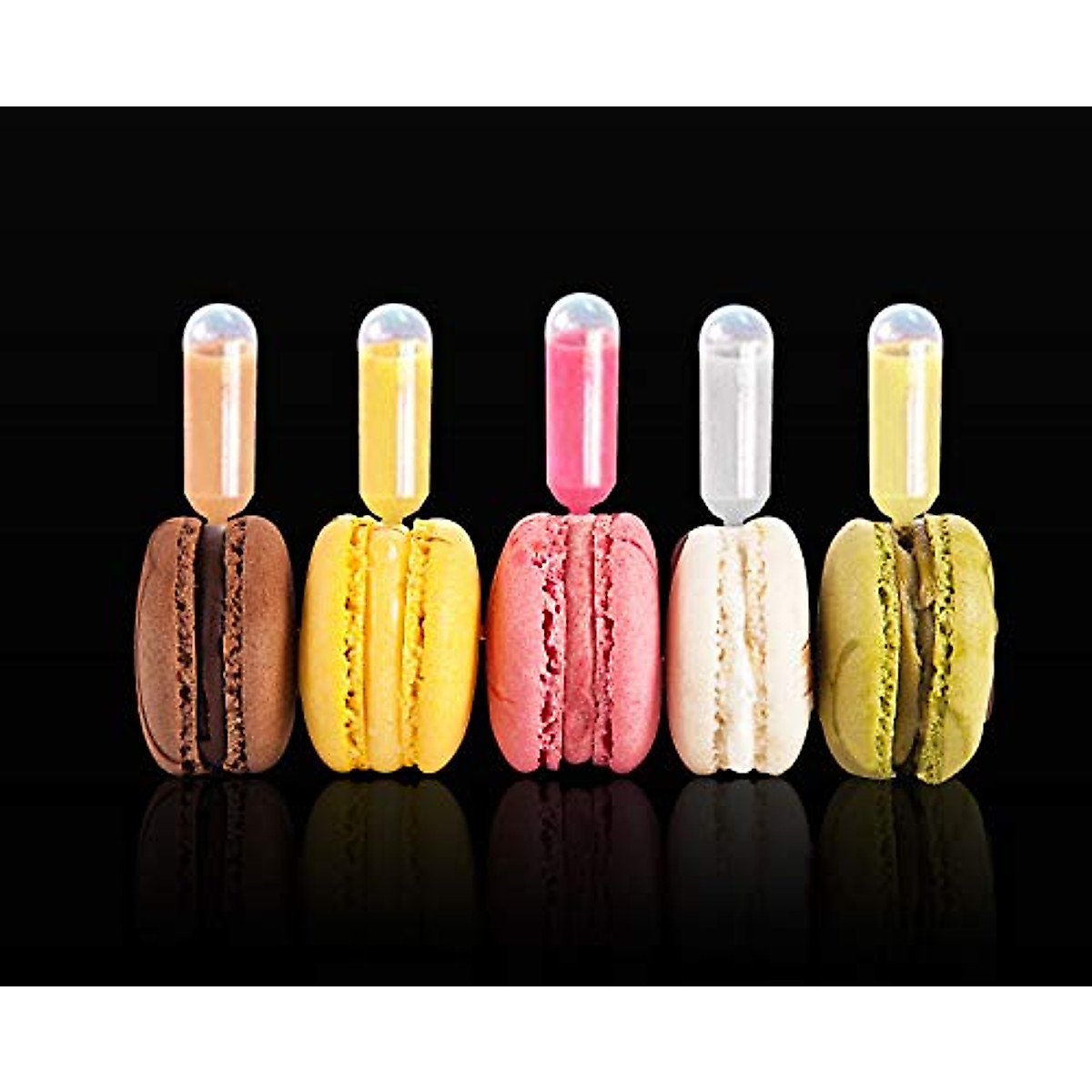 Pack of 50pcs 4ml Assorted Shape Plastic Transfer Pipettes Eye Dropper (Rectangular)