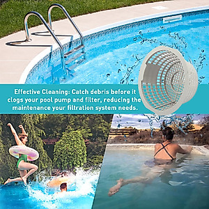 CALIDAKA Skimmers Pool Replacement Skimmer Basket, Fits Most Above Ground Wall Skimmers Pool Supplies Skimmers Basket, Skimmer Basket Random Color (Without Handle)