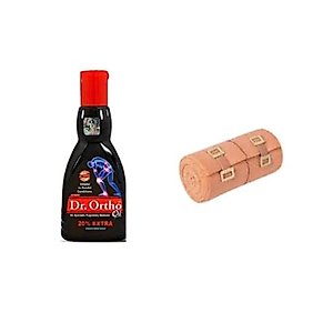 Dr. Ortho Oil an Ayurvedic Medicine 100ml by Dr.Ortho + Crepe Bandage Combo