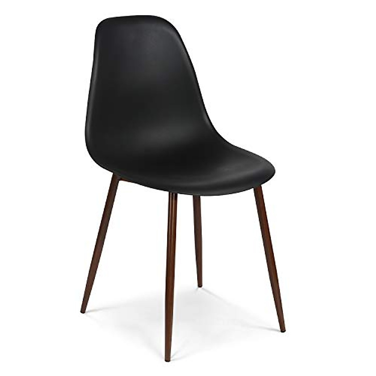 Poly and Bark Landon Sculpted Dining Chair in Black (Set of 4)