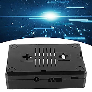 SALUTUY Protective Case for Raspberry Pi, Long Service Life Protective Shell for Raspberry Pi Four Colors Reasonable for Raspberry Pi 3B/3B+(Black)