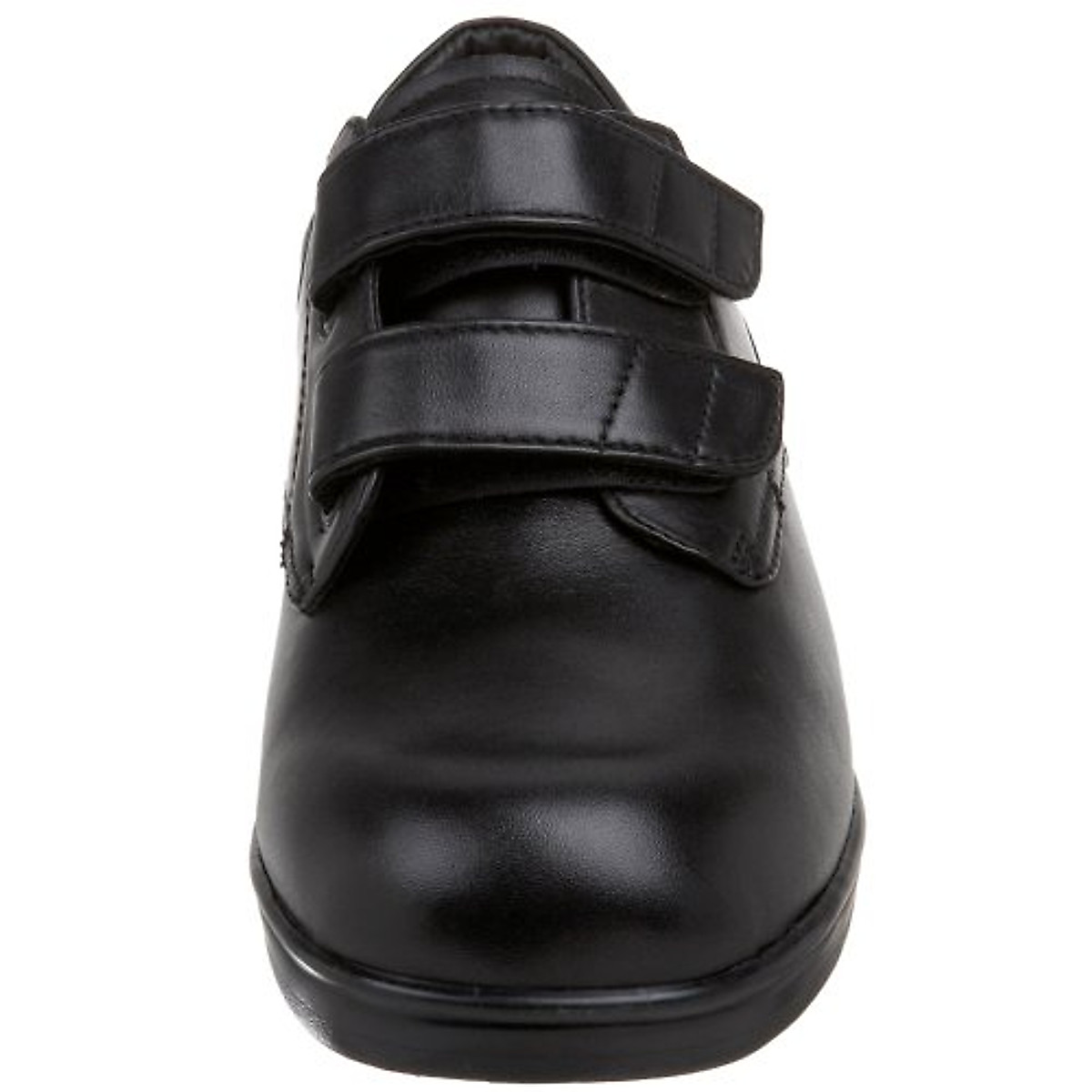 Apex Women's Conform Double Strap Sneaker, Black, 4.5 Extra Wide US