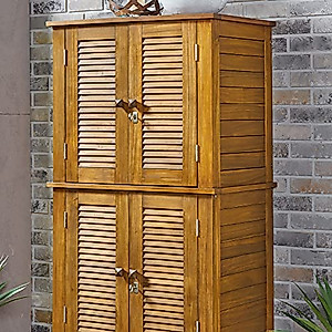 Homestyles Maho Storage, Large Cabinet, Brown