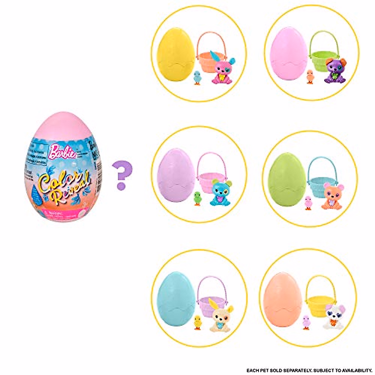 Barbie Color Reveal PET in Egg