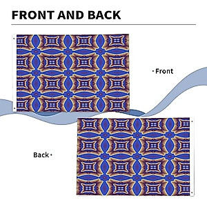 Tile Cube Reversible Flag 2x3ft | Outdoor/Indoor Decoration | Metal Grommet | Quick Dry | Great For Lawn, Balcony, Party