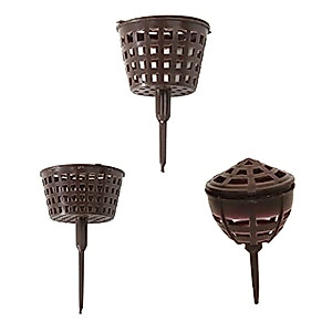 AEIOFU Bonsai Fertilizer Basket Reusable Plastic Garden Tool Cover Box Basket Pots for Flower Plant Succulents 100PCS