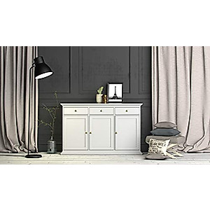 Tvilum Sonoma Sideboard with 3 Doors and 3 Drawers, White