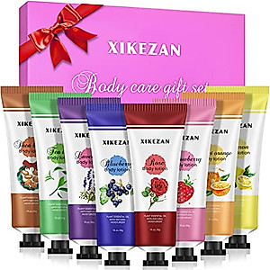 Body Lotion Butter w/8 Pack Travel Size Body Cream Women Gifts Set,Natural Skin Care Products Unique Birthday Christmas Stocking Stuffers Valentines Day Gifts for Her Women Girlfriend Mom Wife