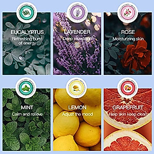 Bumodel Shower Steamers 18-Pack Shower Bombs with Essential Oils Aromatherapy Shower Tablets Gifts for Men Christmas Gifts for Women Eucalyptus Mint Lavender Lemon Grapefruit Rose