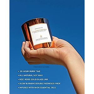 Benevolence LA Clearance Candles | Eucalyptus & Orange Wood Wick Candles | Jar Candle, 6 Oz Summer Candles, Natural Candles for Women, Scented Candle for Home Scented | Aromatherapy Candles