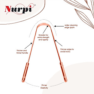 NURPI COPPER DESIGN PREMIUM TONGUE CLEANER pack of 1
