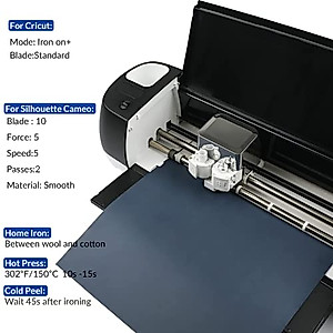 FURWEY Heat Transfer Vinyl Rolls HTV Vinyl - 12" x 25Ft White Iron on Vinyl, Easy to Cut & Weed for Heat Vinyl Design