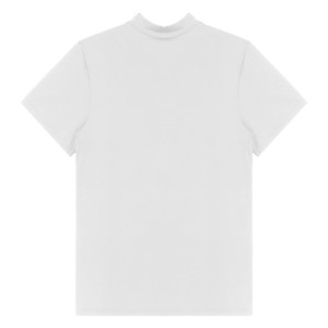 Aislor Men's Basic Shirt Tops Short Sleeve Mock Neck T-Shirts Thermal Underwear Pullovers Undershirt White A X-Large