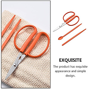 Hemoton 5Pcs Set eat crab set lobster crab leg crab crackers shrimp cleaner seafood nut plier crab eating tools crab pliers crab nut shrimp deveiner crab picks crab claw Stainless steel pp