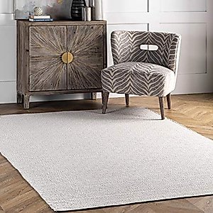 nuLOOM Lorretta Geometric Cotton Area Rug, 6' x 9', Taupe