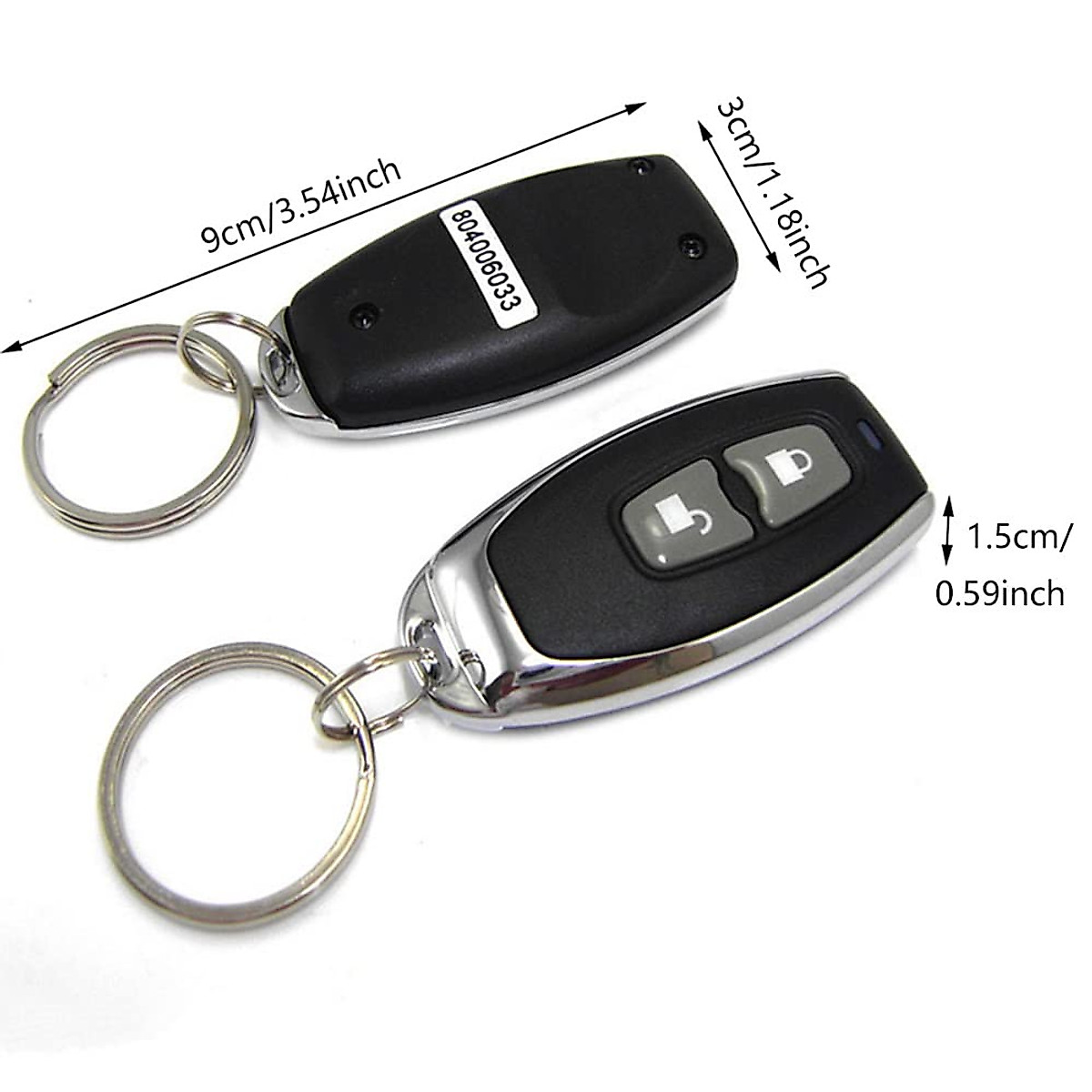 Car Security Horn Vehicle Alarm Security Protection System with 2 Remote Controls 6 Tone Alarm Loudspeaker 7-Level Sensitivity Car Alarm Siren 125DB Anti-Theft Device 12v 20w (CW-8110)