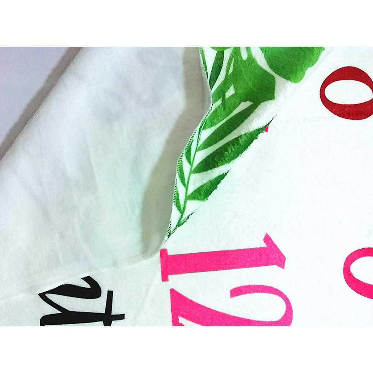 illikkuyax Baby Monthly Milestone Blanket, 40×60 Inches Infant First Year Pink Flamingo Milestone Blanket, Flannel Fleece, Photography Backdrop Photo Prop for Boy Girl