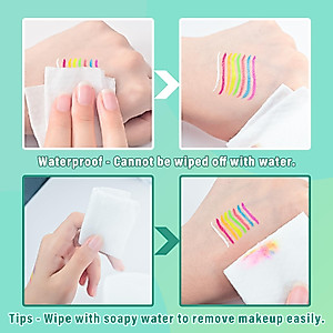 REPULOS 8 Colors Neon Liquid Eyeliner Set, Rainbow UV Glow Neon Makeup Graphic Eyeliners, High Pigmented, Waterproof Smudge-Proof and Long-Lasting Matte Colored Eye Makeup Gift Kit