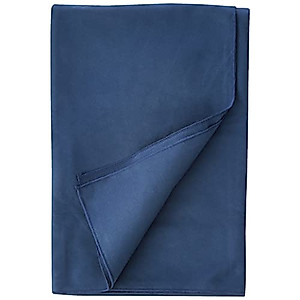 AmazonBasics Microfiber towel, Pack of 1, 70 X 140 cm, 1pc/set, black/blue