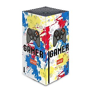 Head Case Designs Officially Licensed Emoji Gamer Art Patterns Matte Vinyl Sticker Gaming Skin Case Cover Compatible with Xbox Series X Console