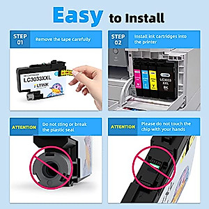 FLYINK 3033XXL Ink Cartridge Replacement for Brother LC3033XXL Work for MFC-J995DW MFC-J995DWXL MFC-J815DW MFC-J805DW MFC-J805DWXL Printer