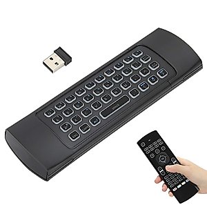 VINGVO Wireless Keyboard, Infrared Sensor Infrared Keyboard, Double Sides Keyboard with Remote Control 2.4G Backlight Gaming Pads for PC, Projectors, TV Boxes, Home Theater