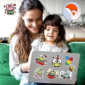 100PCS Kawaii Cartoon Stickers Cute Frog Stickers Vinyl Waterproof Stickers for Laptop Water Bottles Skateboard Guitar Boys Girls Kids Teens Adults Birthday Party Supplies