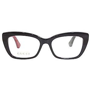 Gucci Petite Fit Eyeglasses GG0165ON 003 Black/Red/Green 51mm 165