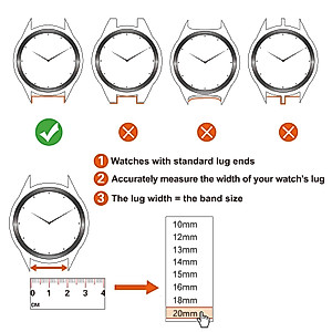 ANNEFIT Women's Leather Watch Band 12mm with Rose Gold Buckle, Lizard Grain Slim Thin Replacement Strap (Red)