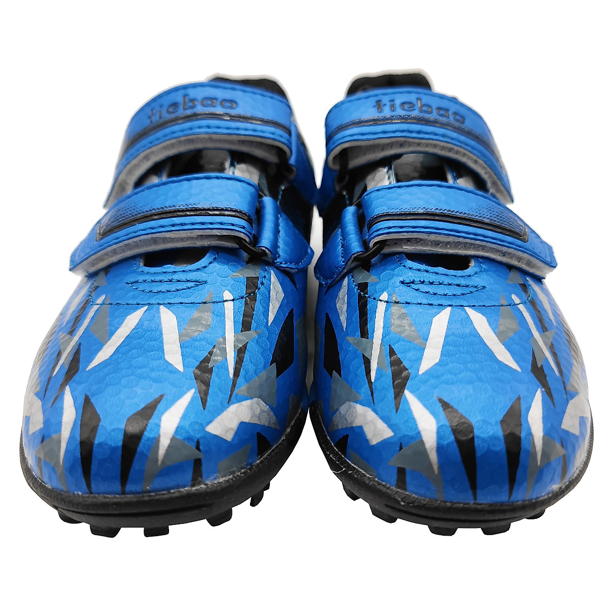 tiebaoGanar Toddler Turf Soccer Shoes Outdoor & Indoor Football Cleats Futsal Sneaker Boys Girls TBG-C76516/Blue-25