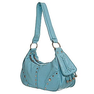 Handbags For All Studded Hobo Shoulder Handbag