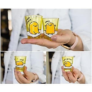 Gudetama Sleepy 1.5-Ounce Mini Glass Cups | Set Of 4