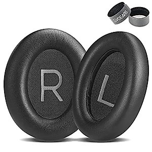 GVOEARS QC45 Earpads Replacement Premium Ear Pads Cushions for Bose QuietComfort 45, QC45 Headphones Comfortable Memory Foam(Black)